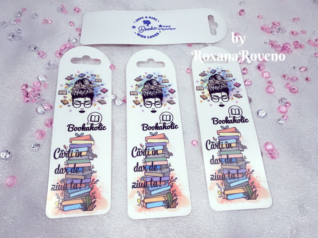 Bookaholick, Carti in dar de ziua ta, Plastic Bookmarks – RoxanaRoveno ...